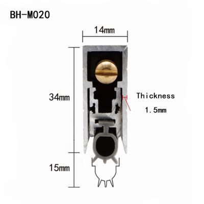 China U Shape Door Drop Down Seal 300-1500mm With Round Golden Bolt for sale