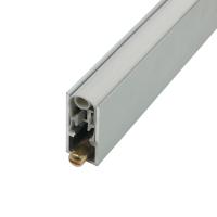 China Mute Automatic Door Bottom Seals With Fully U Shape Silicone Strips for sale