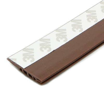 Cina La guarnizione inferiore della porta di gomma acustica di fettuccia di vigogna del silicone di Brown spoglia 1000mm in vendita