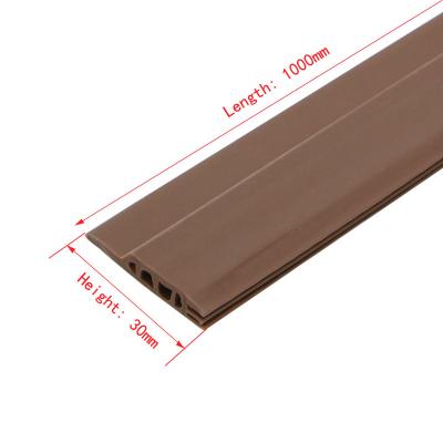 Cina La guarnizione inferiore della porta di gomma acustica di fettuccia di vigogna del silicone di Brown spoglia 1000mm in vendita