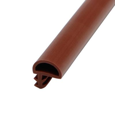 China D Shape Pvc Seal Strip Door Weather Stipping Side Groove Type 9x5mm for sale