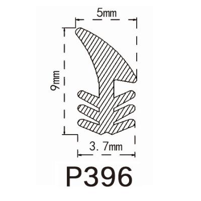China Groeftype OEM de Deur Weatherstrip van Pvc gemakkelijk om goedgekeurd Ce te installeren Te koop