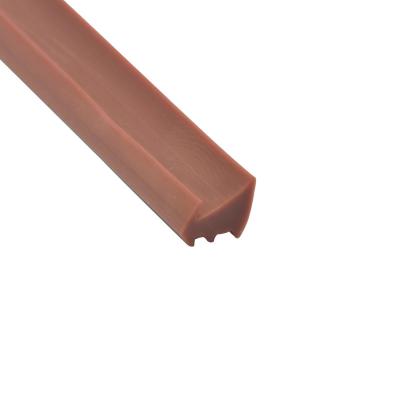 Cina tipo strisce della scanalatura della striscia di gomma del PVC di 10*8 millimetro Brown di barriera in vendita