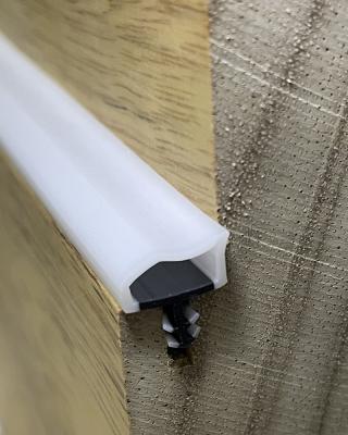 China High Resilience Wooden Door Seal Strip Door Weather Stripping White Color 10*6mm for sale