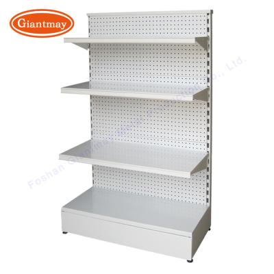 China Hardware Rack Pegboard Expositor Gondola Metal Floor Display for sale