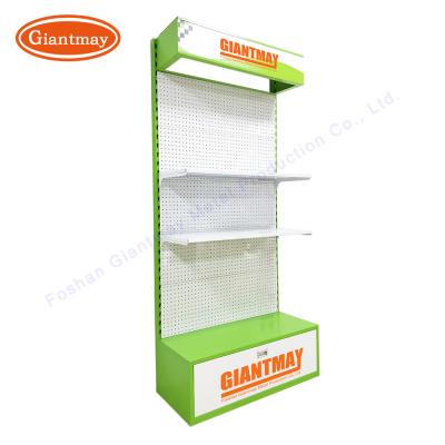 China Multi-Purpose Hardware Stand with LED Light Peg Hook Racks Accessories Display Rack for sale
