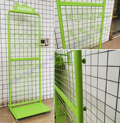 China De Tribune van Chip Rack Metal Wire Display van de winkelaardappel Te koop