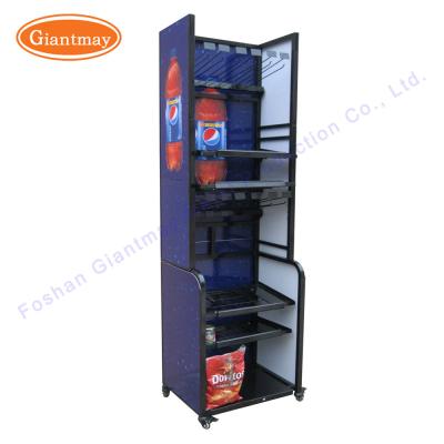 China Drink Rack Water Energy Bottle Shelf Beverage Display Stand for sale