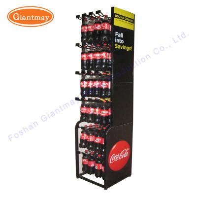 China Drink Rack Water Energy Bottle Shelf Beverage Display Stand for sale