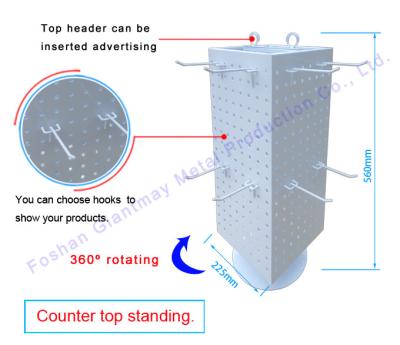 China Keychain Rack Accessories Stand Pegboard Counter Top Display for sale