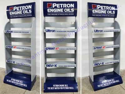 China Lubricating Bottle Iron Rack Engine Stand Oil Display for sale