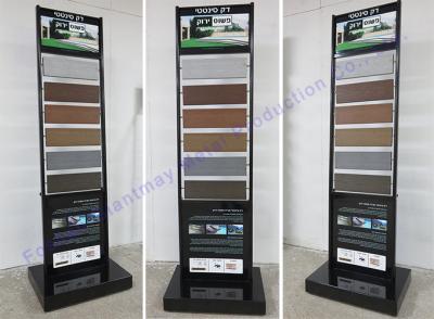 China Granite Ceramic Metal Display Rack Wooden Tile Stand for sale