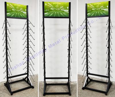 China Double sided Ceramic Wood Panel Rack Tile Display Stand for sale
