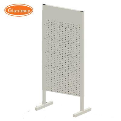 中国 店の表示金属の棚のためのPegboardの立場を掛ける貯蔵の床 販売のため