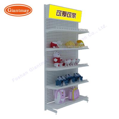 Gondola Shelf Metal Pegboard Perforated Rack Stores Retail Display