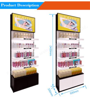 Cina Pavimento cosmetico dello scaffale di stoccaggio del profumo del supermercato che sta W930*D330*H2430mm in vendita