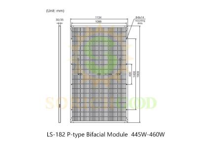 China 445W Optimized Monocrystalline Silicon Panels for Commercial and Utility-Scale Projects for sale