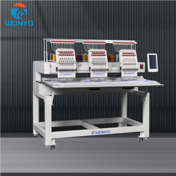 Quality Wonyo High-Speed 3-Head Computerized 3D Embroidery Machine for Cap and T-Shirt, for sale