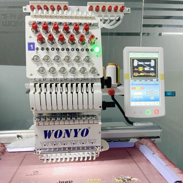 Quality Hot Sale Wonyo Single Head Computerized Jacket Embroidery Machine on Fabrics and for sale