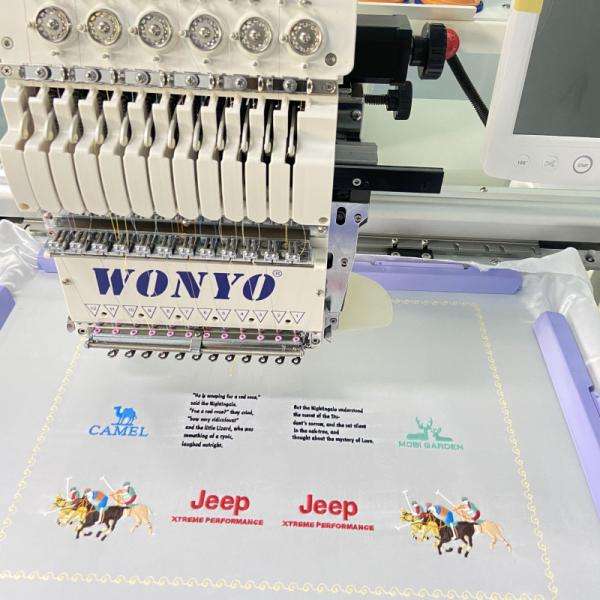 Quality Hot Sale Wonyo Single Head Computerized Jacket Embroidery Machine on Fabrics and for sale