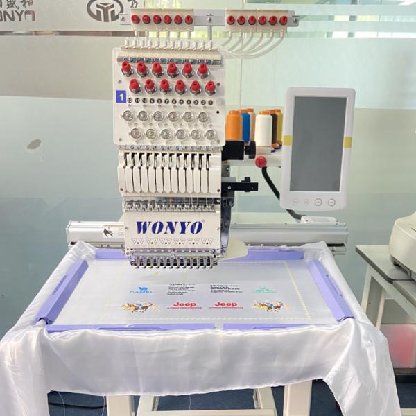 Quality Hot Sale Wonyo Single Head Computerized Jacket Embroidery Machine on Fabrics and for sale