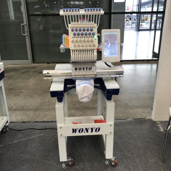 Quality Hot Sale Wonyo Single Head Computerized Jacket Embroidery Machine on Fabrics and for sale