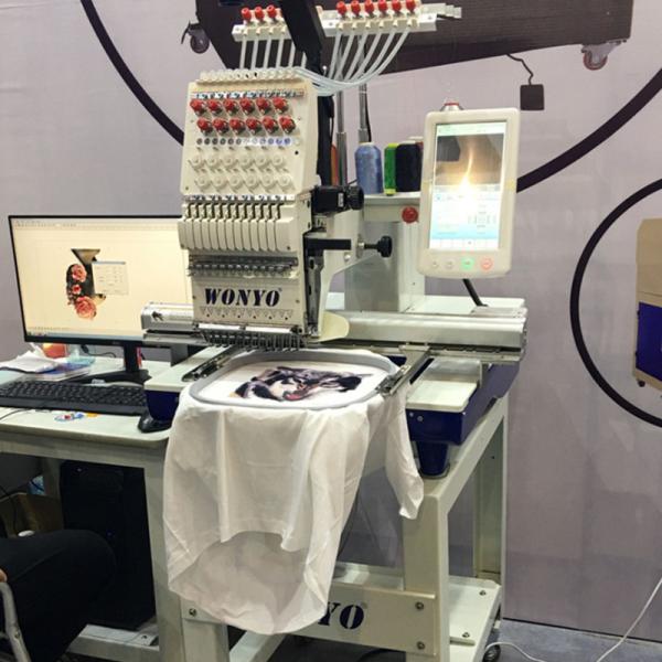 Quality Hot Sale Wonyo Single Head Computerized Jacket Embroidery Machine on Fabrics and for sale