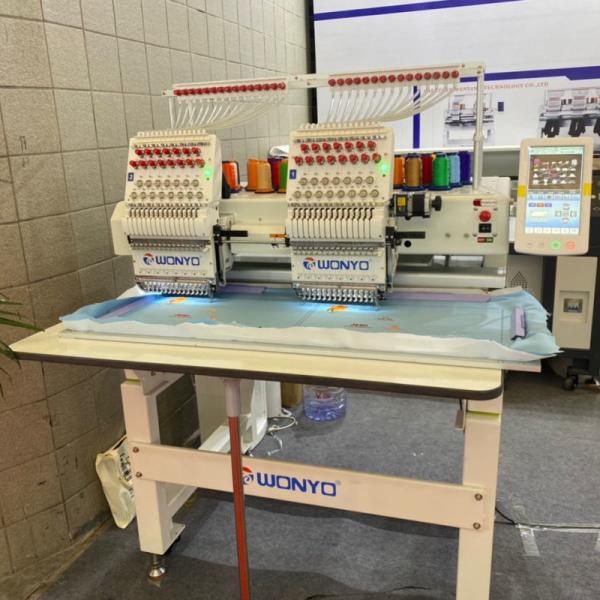 Quality WONYO Black Kong Computerized Embroidery Machine 2 Heads for Baseball Cap and for sale