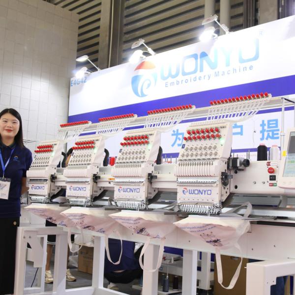 Quality Wonyo Width Voltage 4 Head Computerized Embroidery Machine for Caps and T Shirts for sale