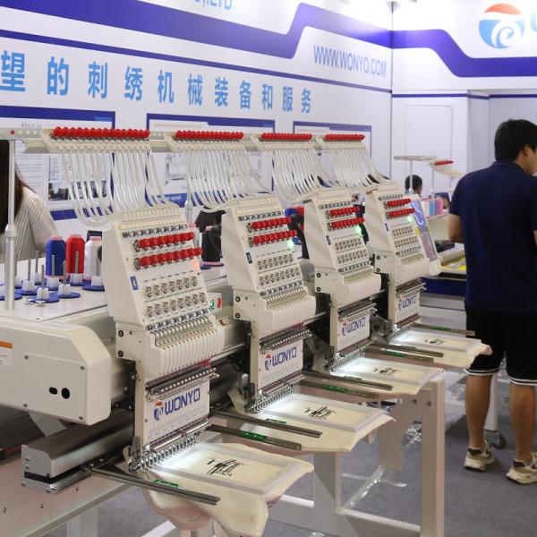 Quality Wonyo Width Voltage 4 Head Computerized Embroidery Machine for Caps and T Shirts for sale