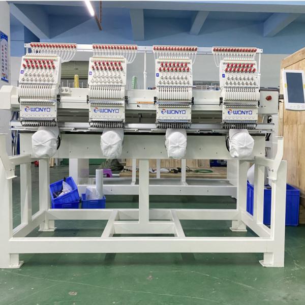 Quality Wonyo Width Voltage 4 Head Computerized Embroidery Machine for Caps and T Shirts for sale