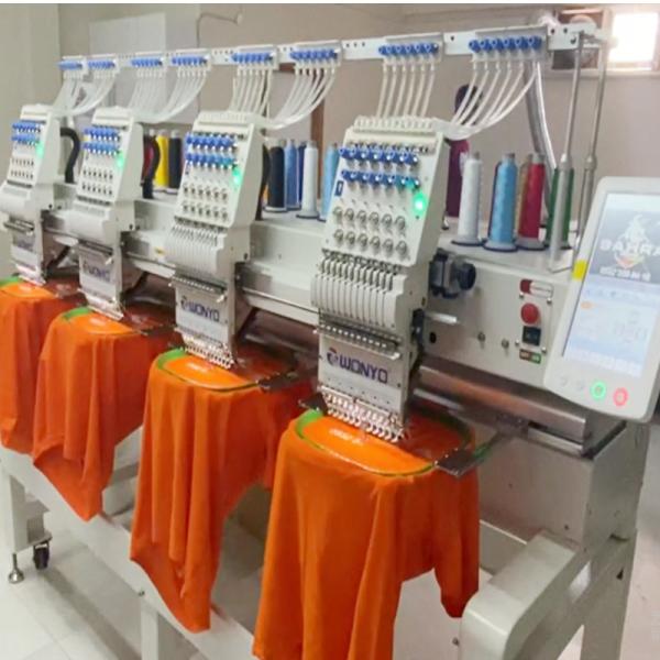 Quality Wonyo Width Voltage 4 Head Computerized Embroidery Machine for Caps and T Shirts for sale