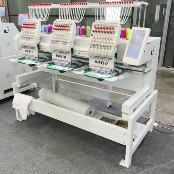 Quality Wonyo High-Speed 3-Head Computerized 3D Letters Embroidery Machine with 9-12 for sale