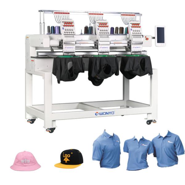 Quality Wonyo High-Speed 3-Head Computerized 3D Letters Embroidery Machine with 9-12 for sale