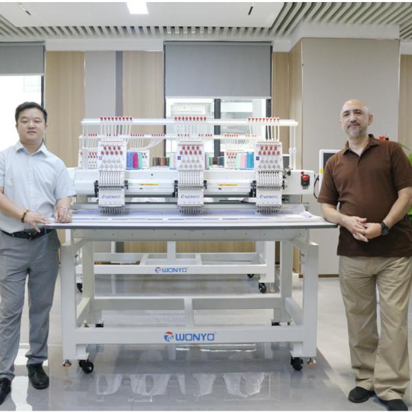 Quality Wonyo High-Speed 3-Head Computerized 3D Letters Embroidery Machine with 9-12 for sale