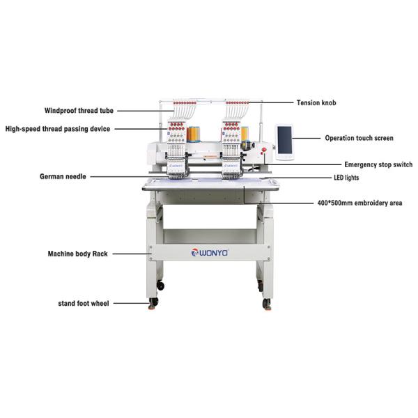 Quality Wonyo High Speed Cheap Price Embroidery Mechanize for Use Sport Shoes Embroidery for sale
