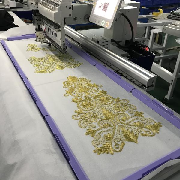 Quality High Speed Single Head 12/15 Colors Sequin and Beads Embroidery Machine for sale