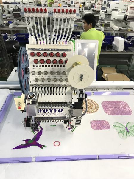 Quality Digital Single Head Flat Embroidery Machine with Sequin and Cording Device for sale
