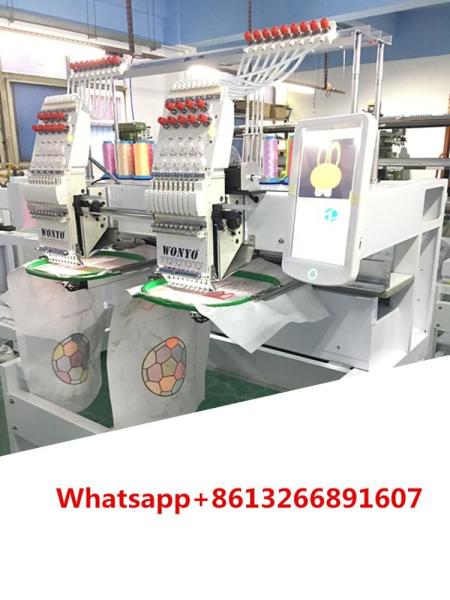 Quality Wonyo Industrial 2 Head Embroidery Machine for sale
