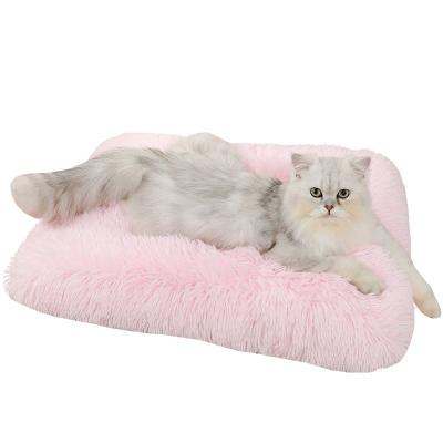 China Waterproof 2024 Hot Selling Large Designer Outdoor Large Dog Pet Beds Removable Cover Solid Square Dog Sofa Bed factory