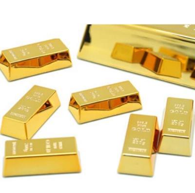 China Gold Brick Shape Refrigerator Magnets Resin Craft Gift For Home Refrigerator Decoration Souvenir Birthday Gift for sale