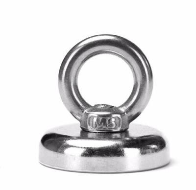 China N52 32x30mm Neodymium Iron Boron Magnet With Circular Rings D32mm For Salvage 20kg Pulling Mounting for sale