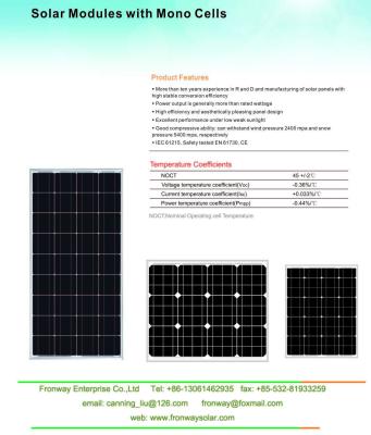 China monocrystalline solar module solar panel from 5W to 300W for solar system solar lights for sale