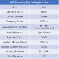 China 88 Ton Hot Chamber Die Casting Machine for Reducer Cover Custom Specification for sale