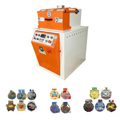 China Vacuum Centrifugal Casting Machine for Custom Engraved Sports Medal Zamak Medal Production Machine for sale