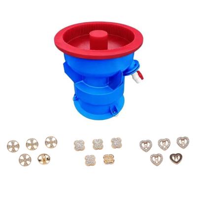China Vibratory Polishing Machine for Metal Buttons Deburring and Polishing Grinding Vibration Polishing for sale