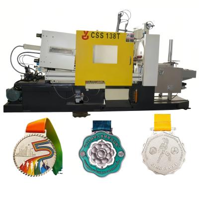 China 138T Hot Chamber Die Casting Machine Zamak 3 5 3D Embossed Medal Machine Marathon Medal Diecast Machine for sale