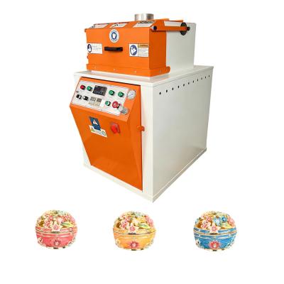 China Circle Flower Shaped Zinc Alloy Metal Ring Box Centrifugal  Casting Machine for sale