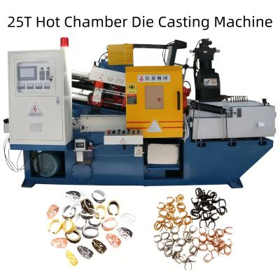 China 25T Hot Chamber Die Casting Machine Zinc Alloy Scarf Rings & Decorative Scarf Clasps Machine for sale