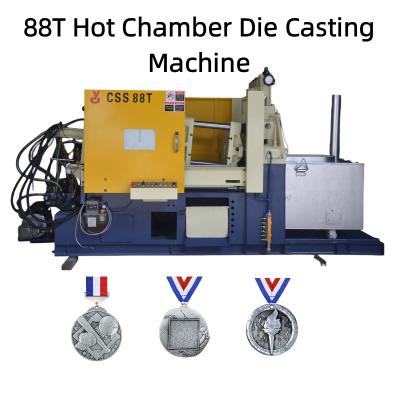 China 88T Hot Chamber Die Casting Machine for Custom Logo Integrated Zinc Alloy Custom Medal Production for sale